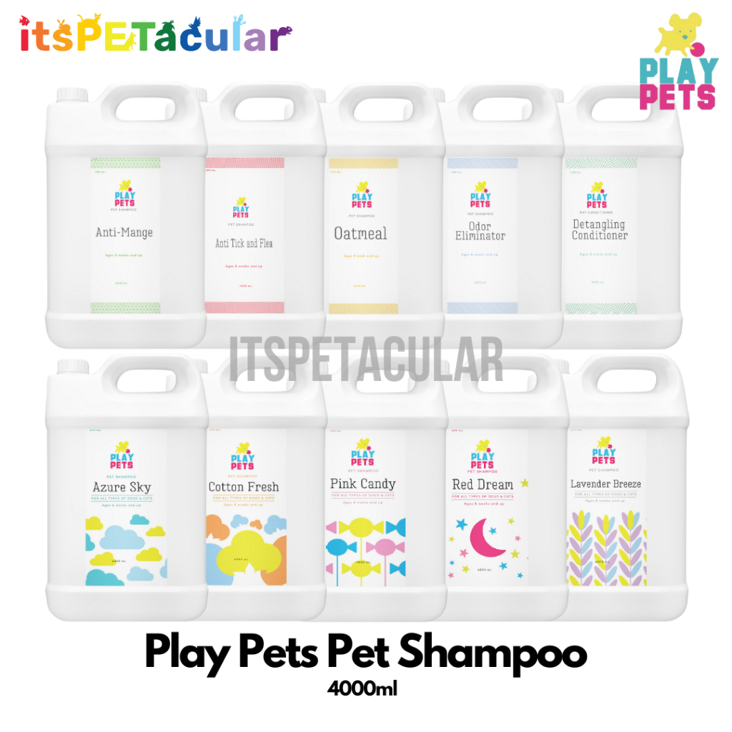 Play Pets Pet Shampoo 4000ml (For Dogs and Cats) | Shopee Philippines