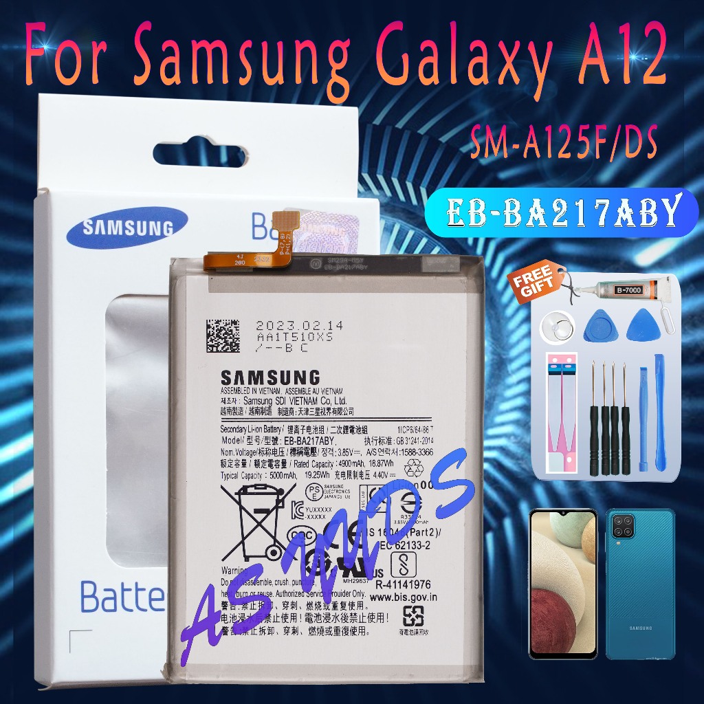 EB-BA217ABY 5000mAh 100% High quality For Samsung Galaxy A12 Battery ...