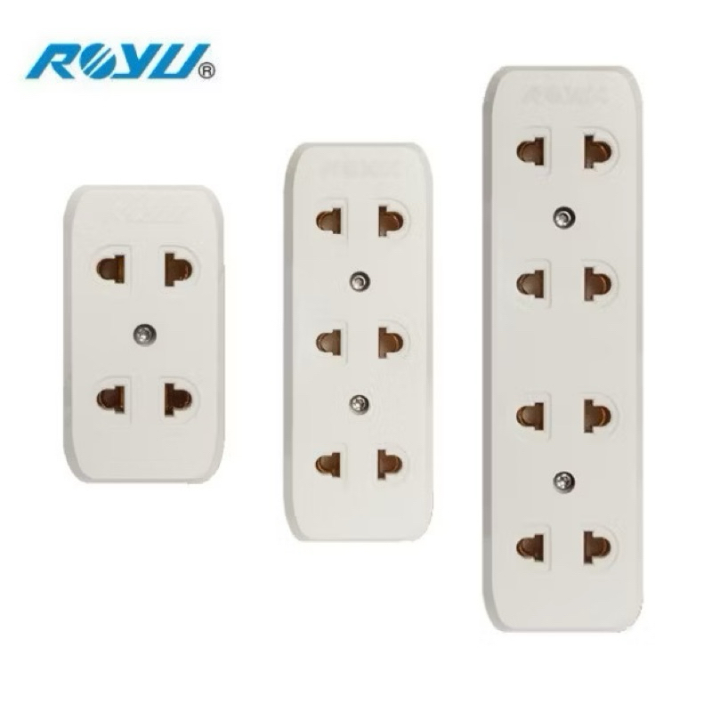 Royu Surface Type Double Triple Quadruple Convenience Outlet | Shopee ...