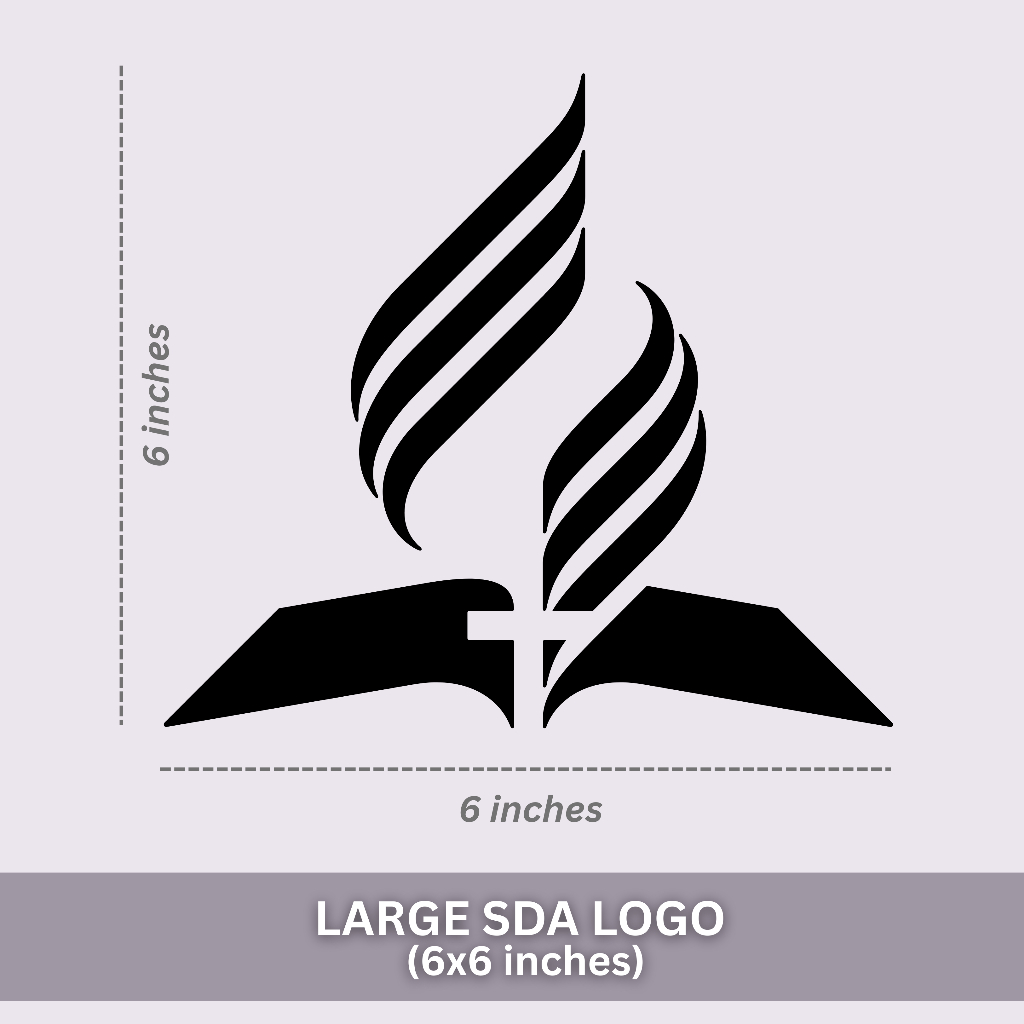 Seventh-Day Adventist (SDA) Logo Symbol Car Sticker (LARGE SIZE ...