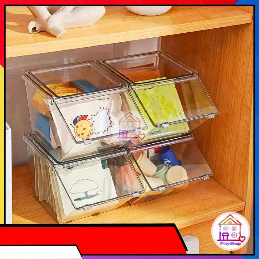Home Hair Accessory Candy Storage Box Stackable Organizer Container for ...
