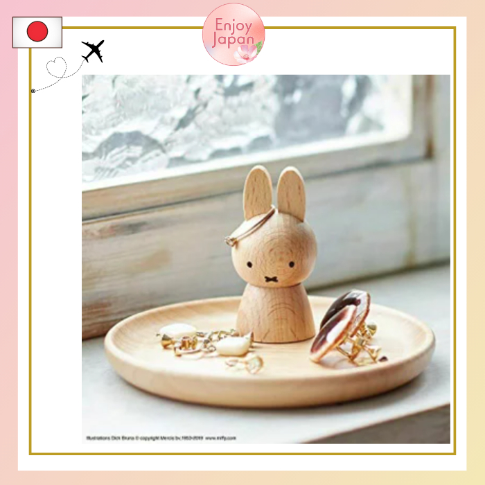 856 Miffy accessory stand, tray, small item holder, wooden, round ...
