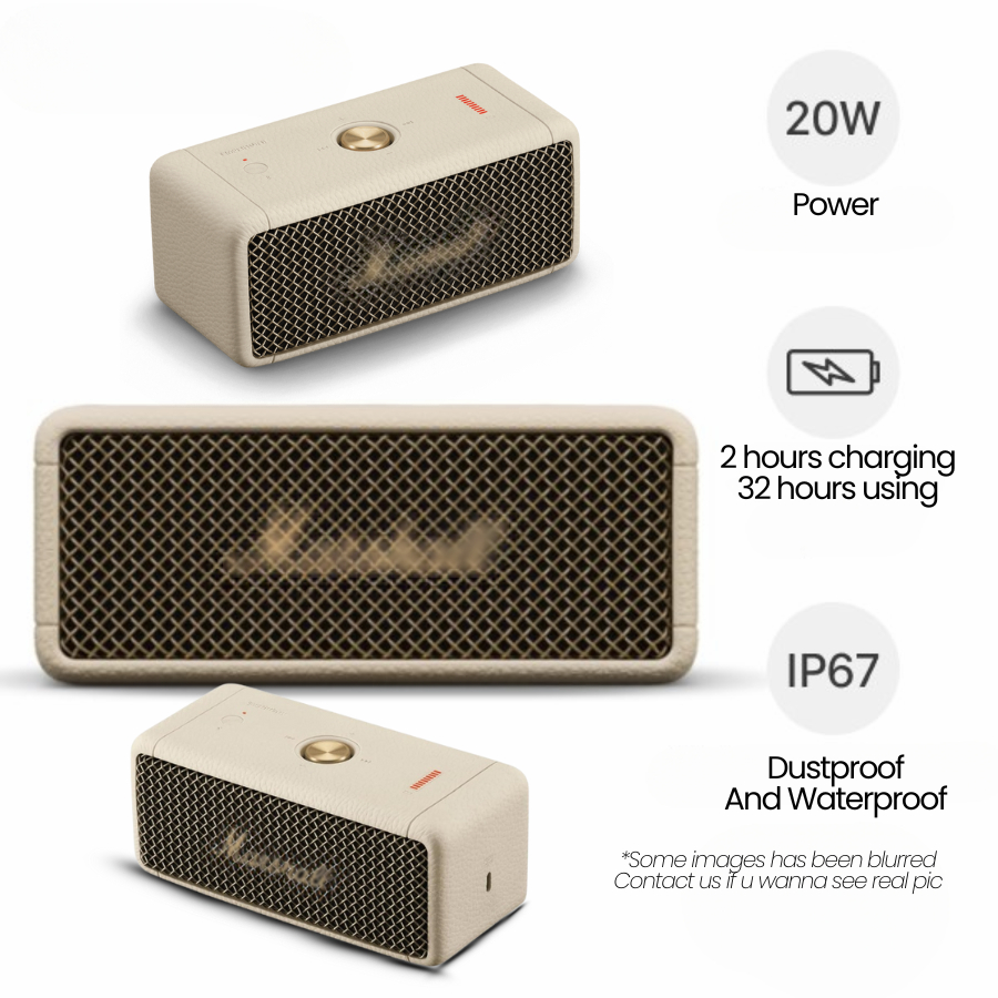 SoundBrick Portable Speaker Retro Style Old School Look, Hi-Fi Output ...