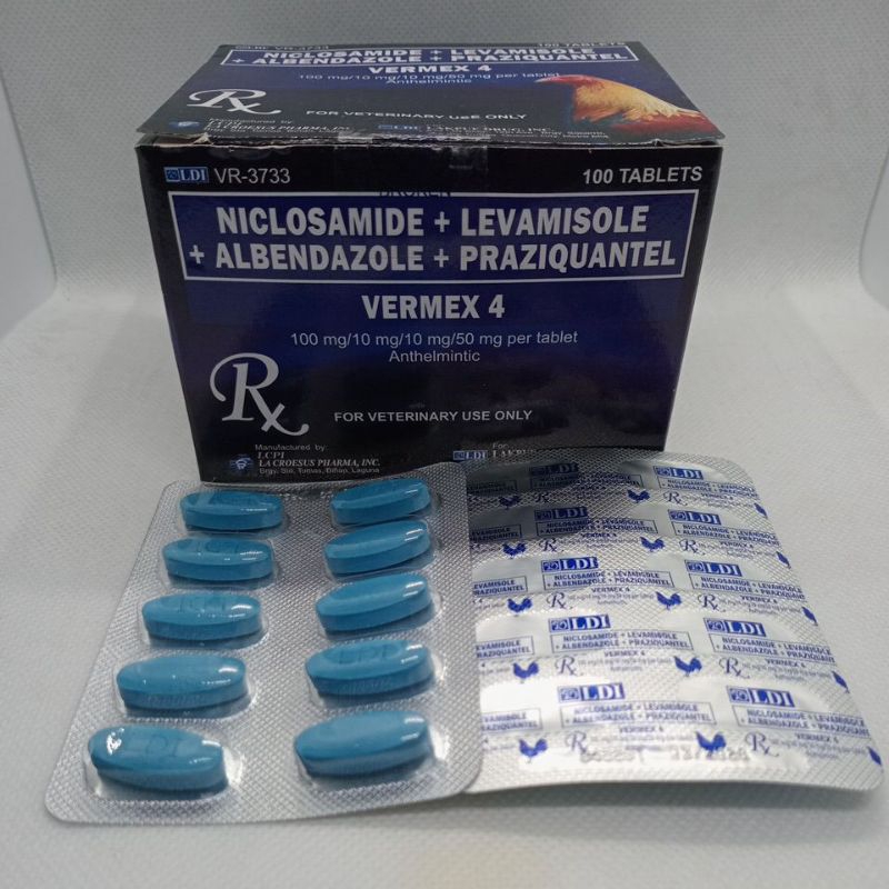 Vermex 4 Anthelminic/Dewormer for Gamefowl Rooster(per banig) | Shopee ...