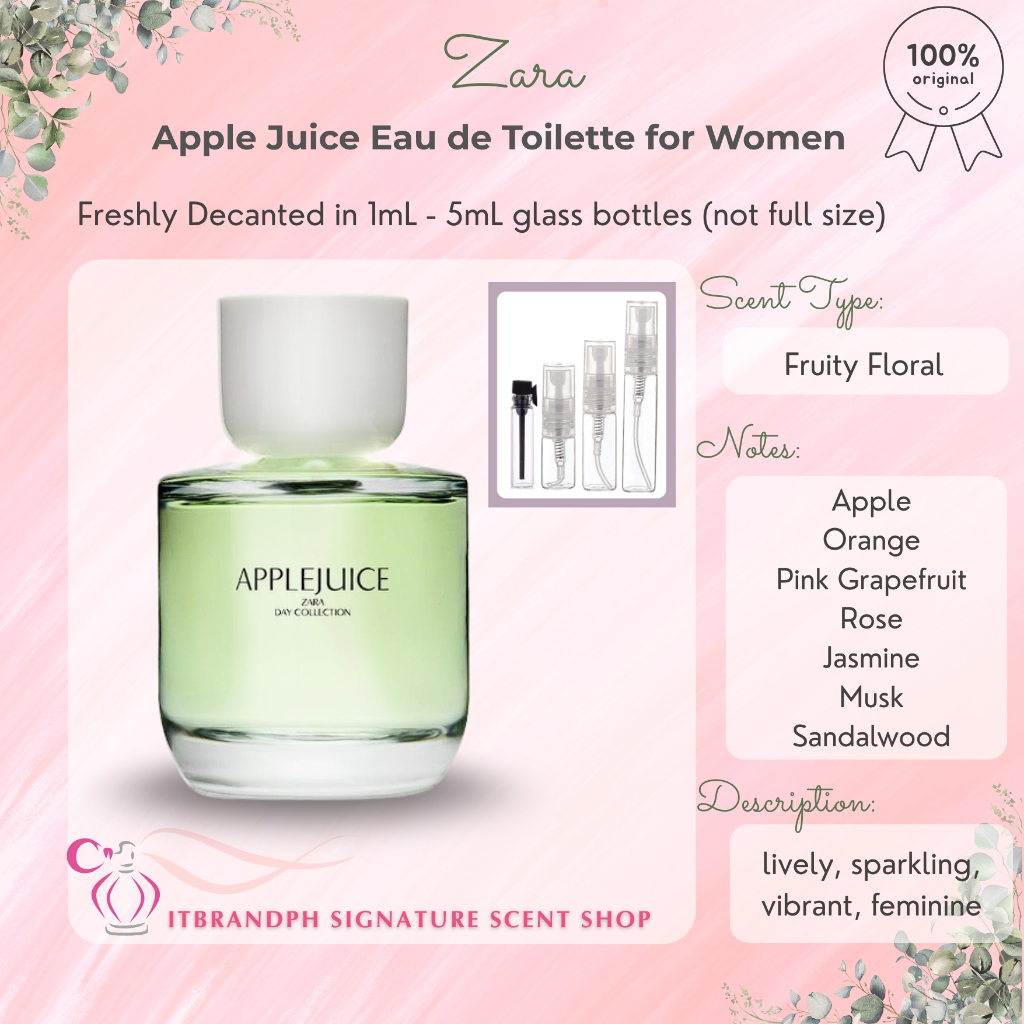 Decant Zara Apple Juice Eau de Parfum for Women (NOT FULL BOTTLE ...