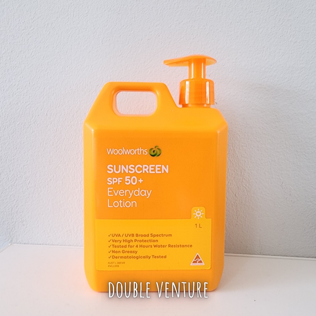 Woolworths SPF 50+ Sunscreen Lotion Pump 1L | Shopee Philippines