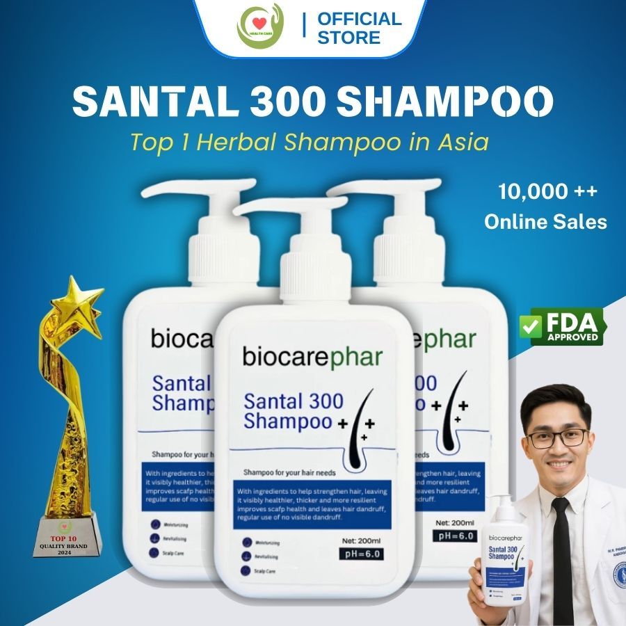 Biocare Pharma Santal 300Biocare Pharma Sanyal 300 Shampoo Treating ...