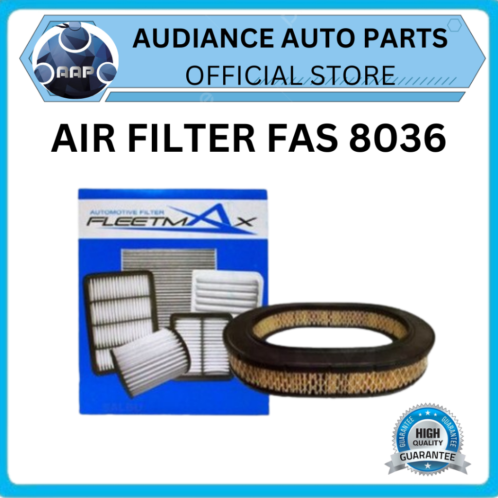 ORIGINAL FLEETMAX AIR FILTER FAS 8036 Oval-For MITSUBISHI GALANT (CARB ...