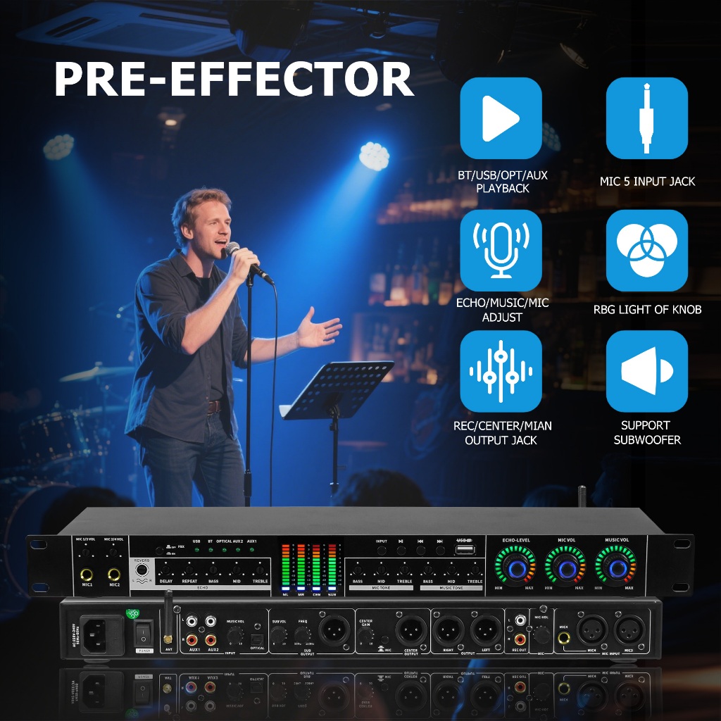Effects Processor Bluetooth Audio Interface Sound System With Fbx ...