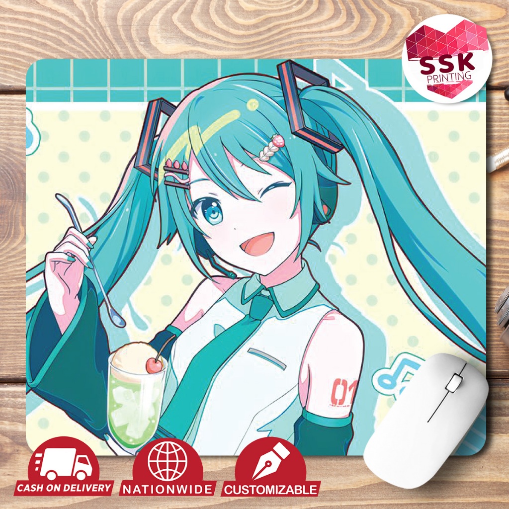 Anime Miku Hatsune Designs Mousepad | 5MM | Shopee Philippines