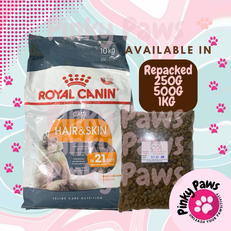 REPACKED RC Hair and Skin Dry food 250G, 500G & 1KG- RC Feline Dry Food ...