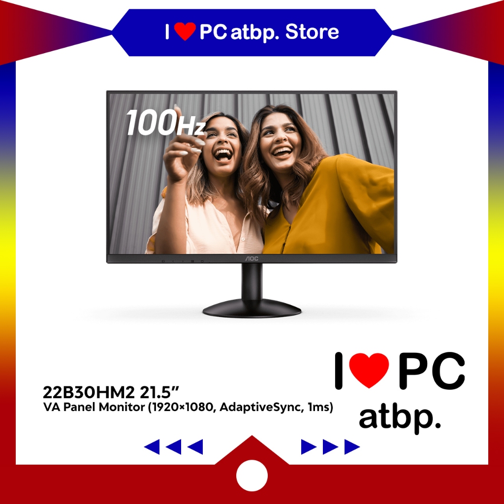 AOC 22B30HM2 21.5" VA Panel Monitor(1920 × 1080 (FHD) AdaptiveSync,1ms ...