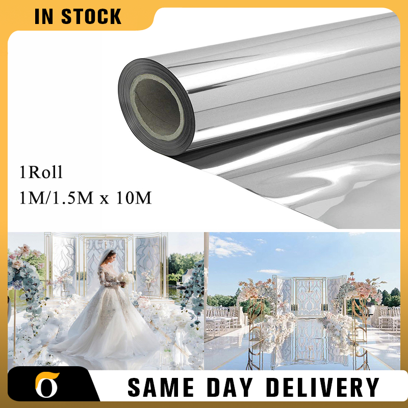 1Roll Mirror Wedding Carpet Sheet Aisle Runner for Walkway Wedding ...