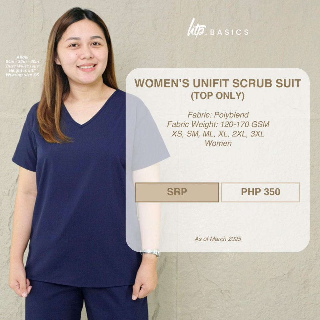 HTP Basics Women's Unifit Scrub Suit [TOP only] | Shopee Philippines