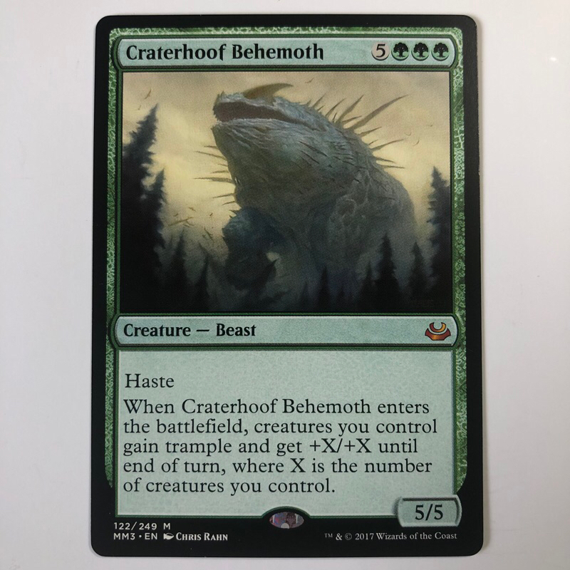 Playtest Card - Craterhoof Behemoth (MM3) | Shopee Philippines