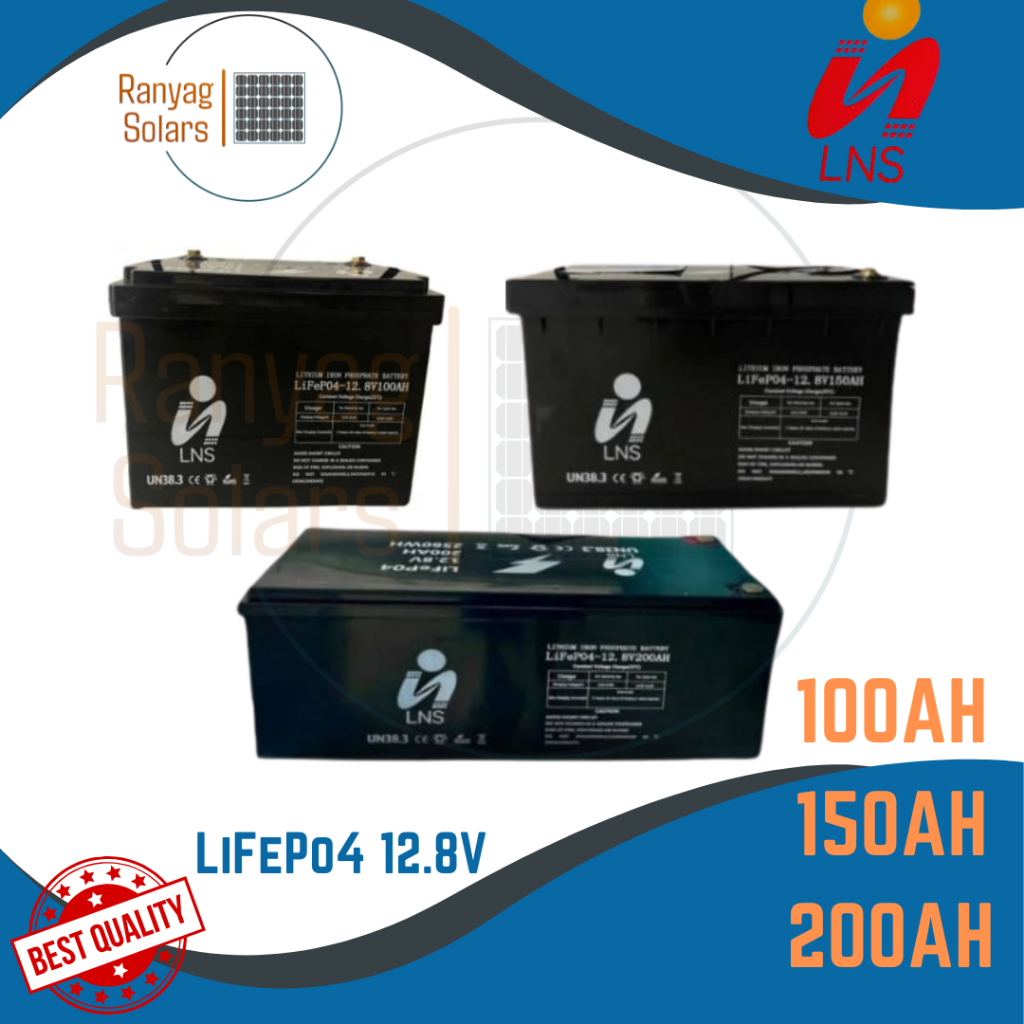 LNS Lithium Iron Phospha Battery LiFeP04 - 12.8V 100AH, 150AH, 200AH ...