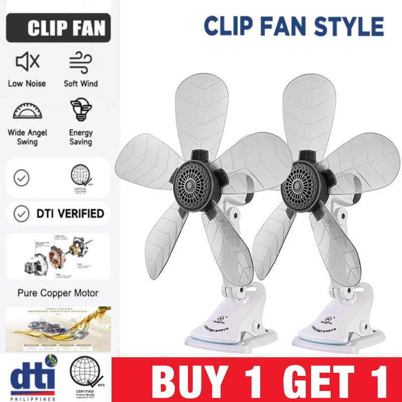 BUY 1 TAKE 1 Small Clip Fan 5 Blades Mini Home Electricfan portable ...