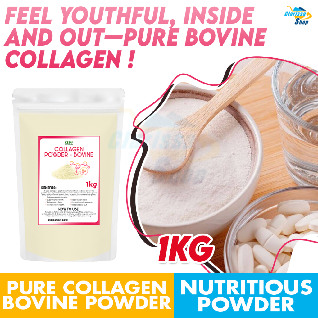 BOVINE COLLAGEN POWDER — Unflavored, Keto, Low Carb | Shopee Philippines
