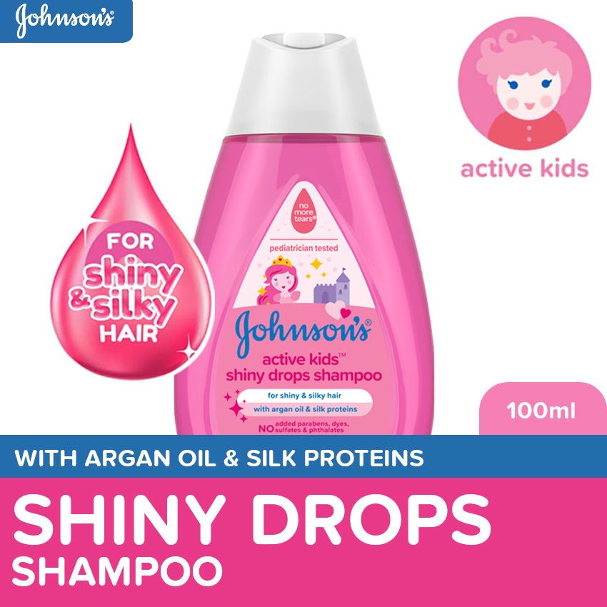 Johnson's Active Kids Shiny Drops Shampoo 100ml: active shampoo ...
