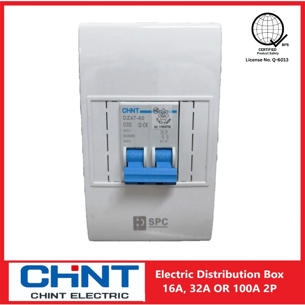 Chint Electric Distribution Box 16A, 32A OR 100A 2P | Shopee Philippines