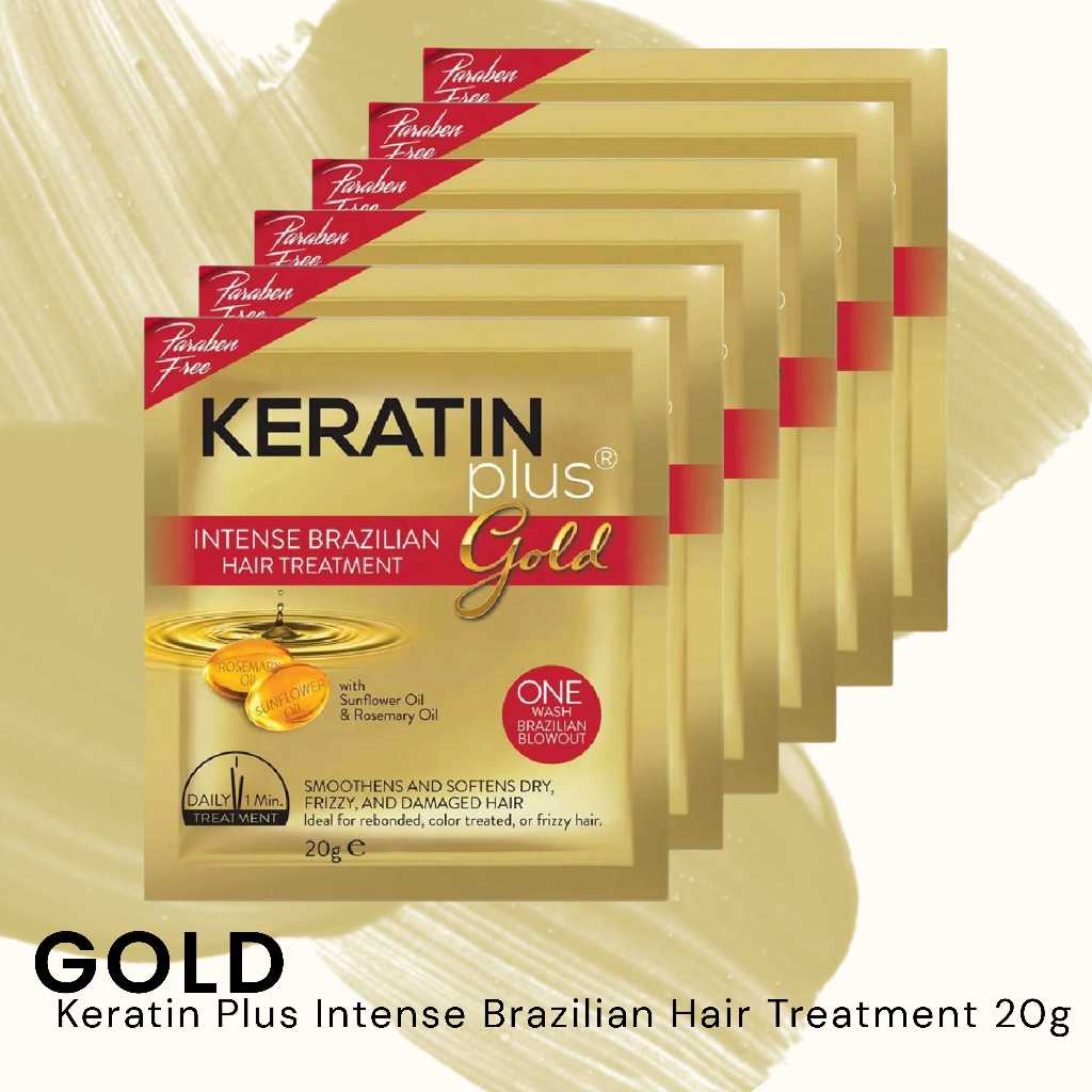 Keratin Plus Intense Brazilian Hair Treatment Gold with Sunflower Oil ...