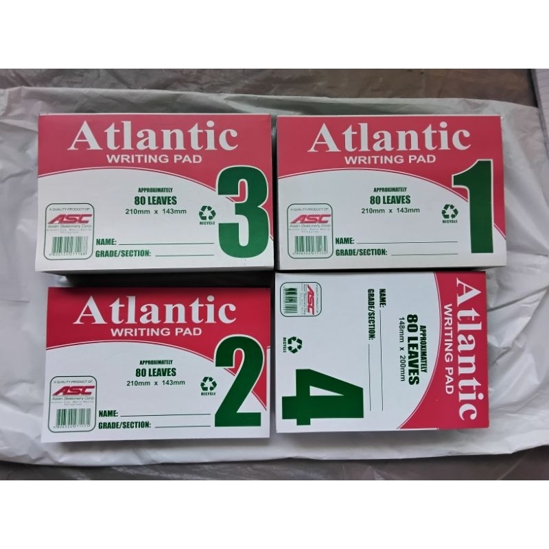 Writing Paper Grade 1 2 3 4 Atlantic Brand 80 Leaves | Shopee Philippines
