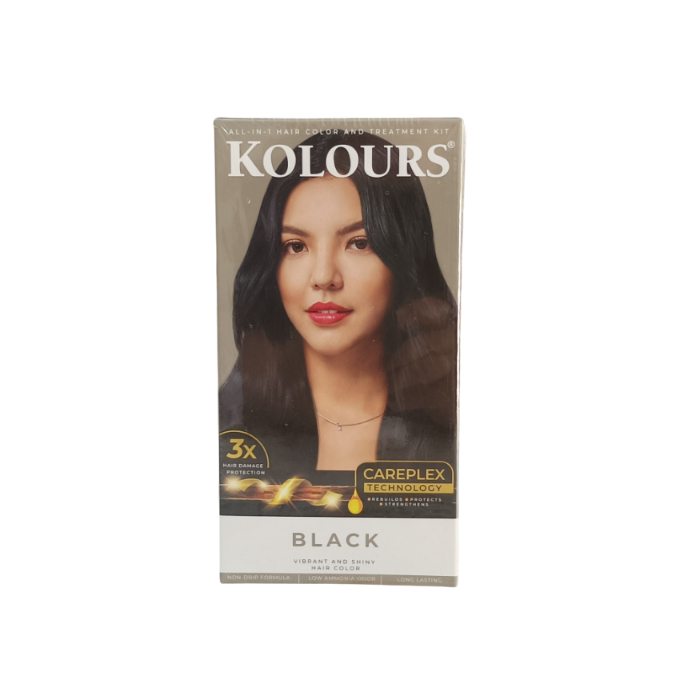 Kolours Black Vibrant and Shiny Hair Color 120ml (women) | Shopee ...