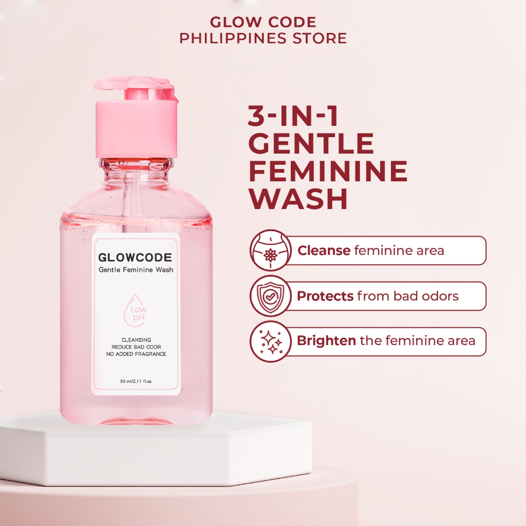 Glowcode Gentle Feminine Cleanser - Cleanser Brighten Feminine Area | Shopee Philippines