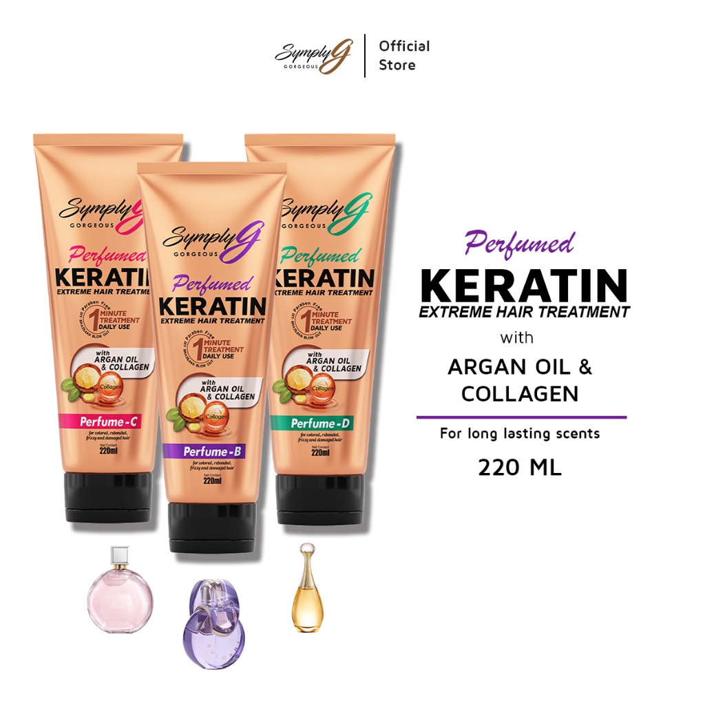 SymplyG Perfumed Keratin Conditioner w/ Argan Oil and Collagen 220mL | Shopee Philippines