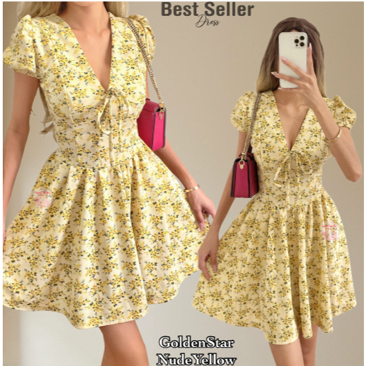 BSD Best Seller Dress (XS-XXL) Winona Puff Sleeve Mini Dress (BEST ...