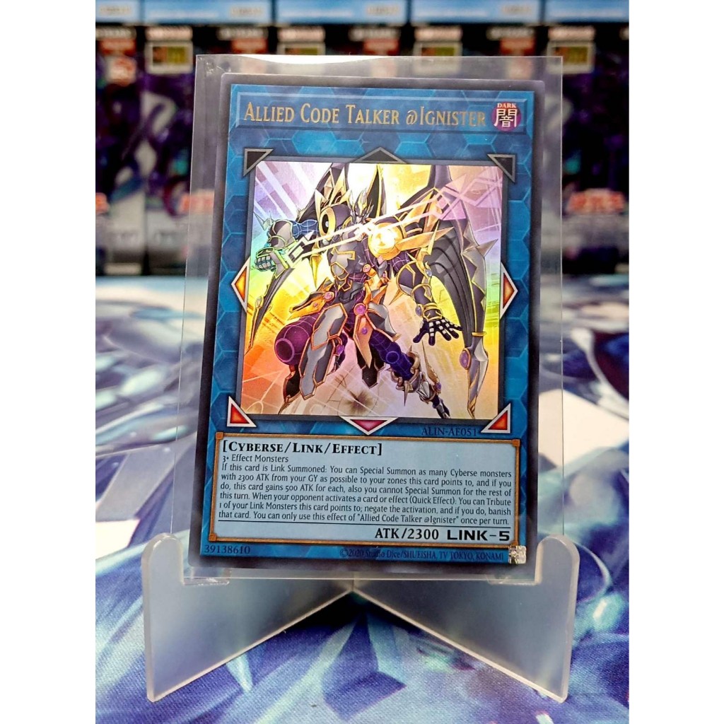 ALIN-AE051 Allied Code Talker @Ignister UR UTR YUGIOH CARD | Shopee Philippines