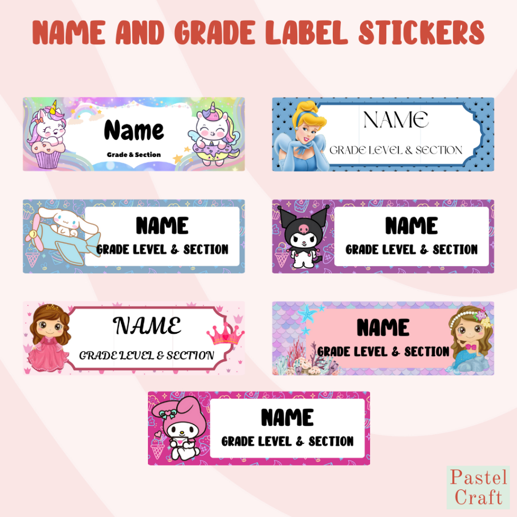 Name and Grade Label Sticker | Shopee Philippines