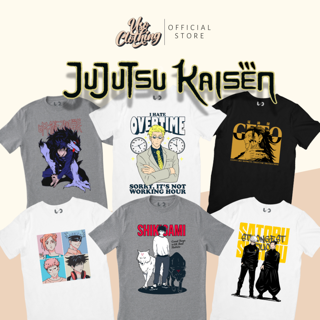 JUJUTSU KAISEN SHIRT ANIME TEES / SATORU GOJO SHIRT USO CLOTHING ...