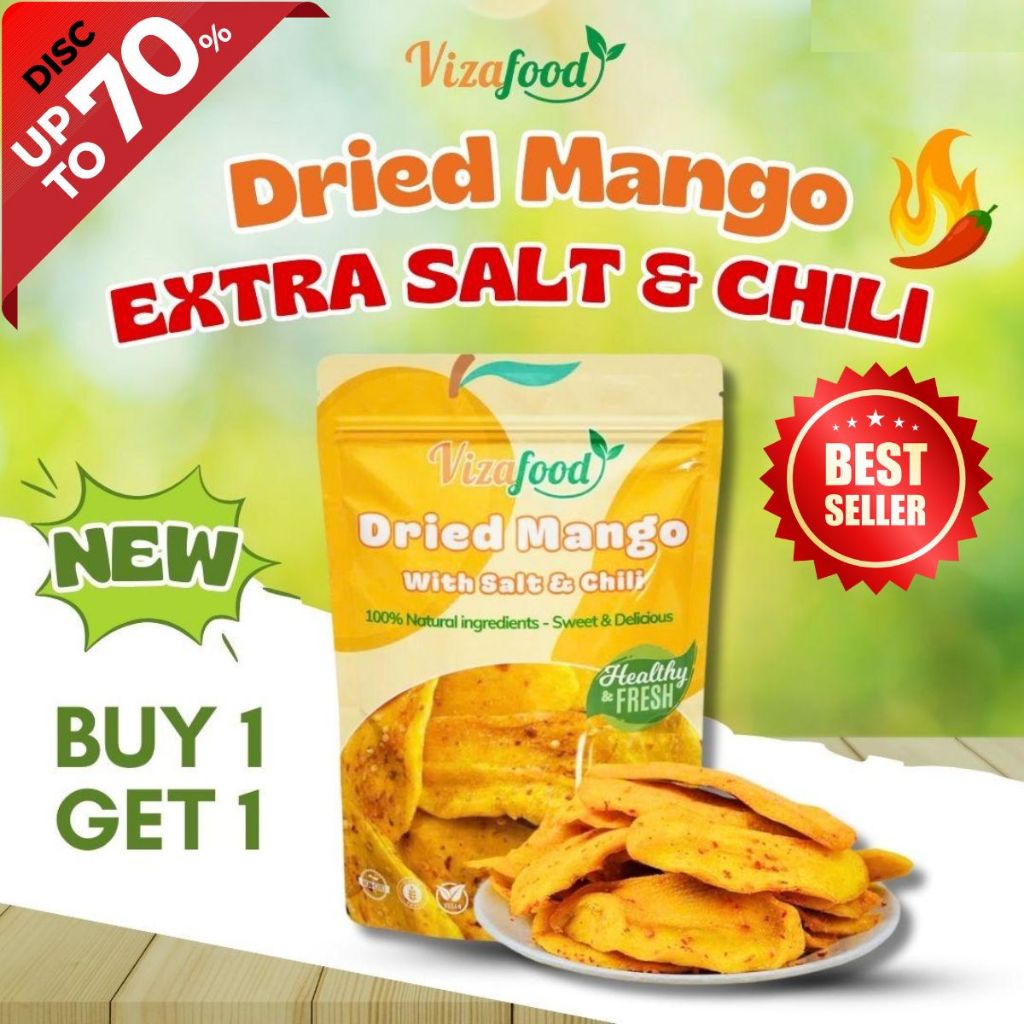 [BUY 1 TAKE 1] Spicy Dried Mangoes Fruits Salt And Chili VIZAFOOD From ...
