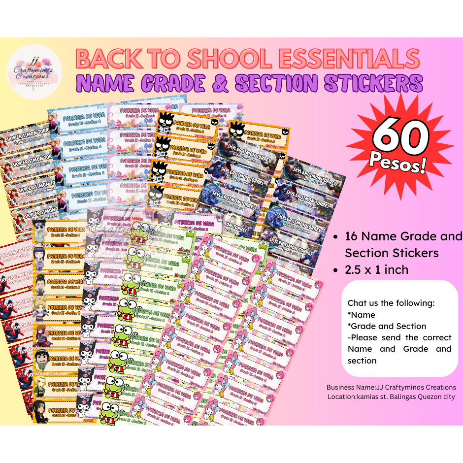 Personalized Notebook Name Stickers Affordable and High quality ...