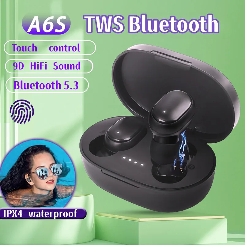 E7S/A6S TWS Bluetooth 5.0 Earphone Wireless Headphone Stereo sport ...
