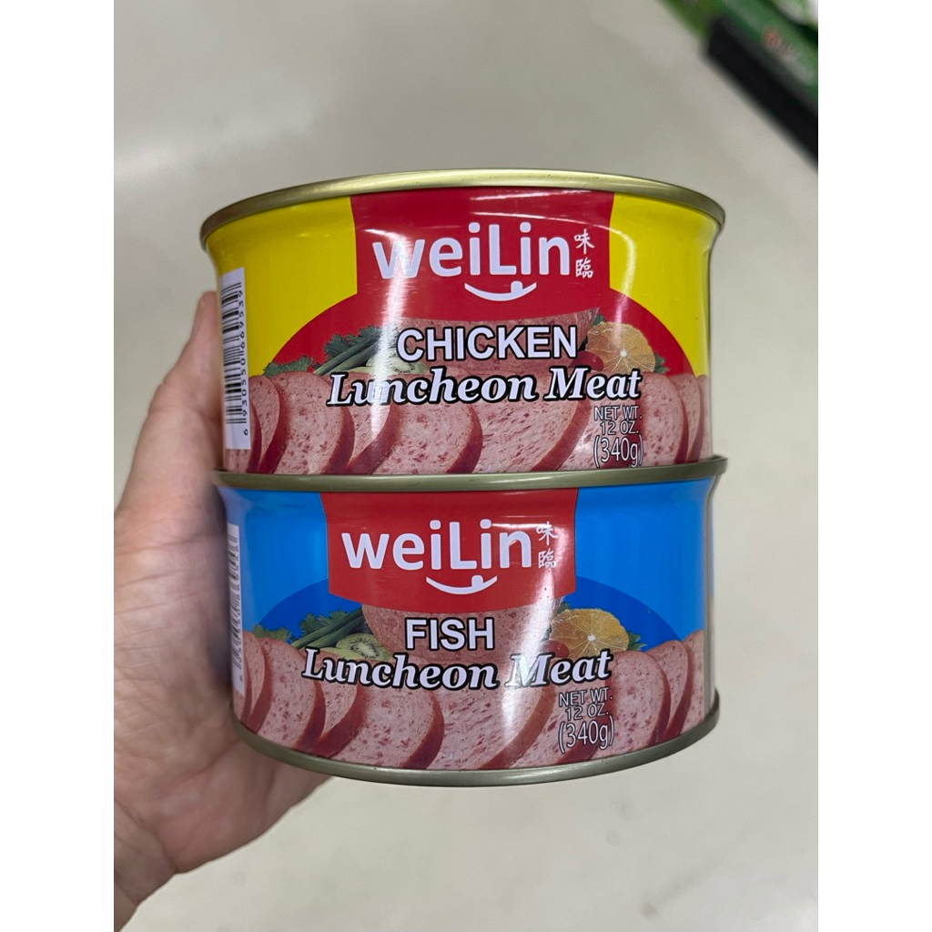 WeiLin Fish and Chicken Luncheon Meat 340g | Shopee Philippines