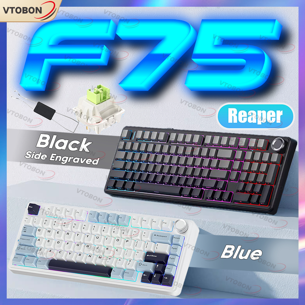 [ONHAND STOCK] AULA F75 Pro Wireless Mechanical Keyboard – 80 Keys, RGB ...