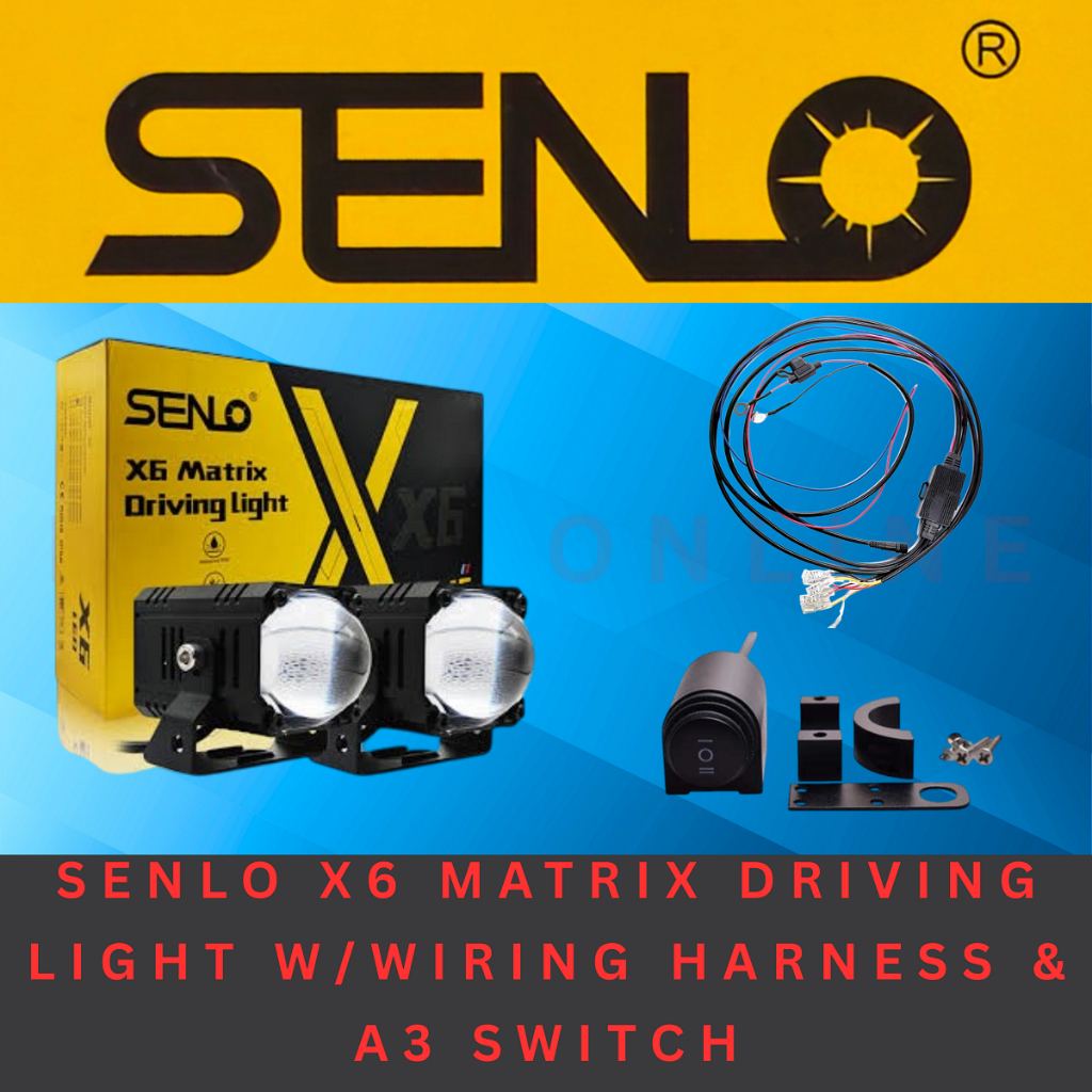 SENLO X6 MATRIX DRIVING LIGHT 90W | Shopee Philippines