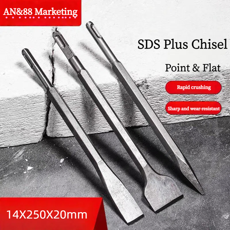 Electric Hammer Drill Bits Chisel SDS Plus Rotary Hammer Bits Set Fit ...