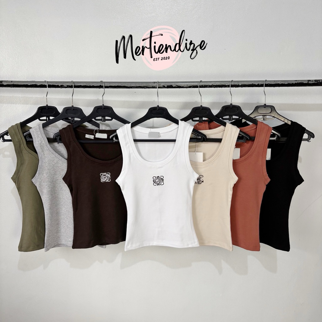 LW Monogram Tank Top | Mertiendize | Shopee Philippines