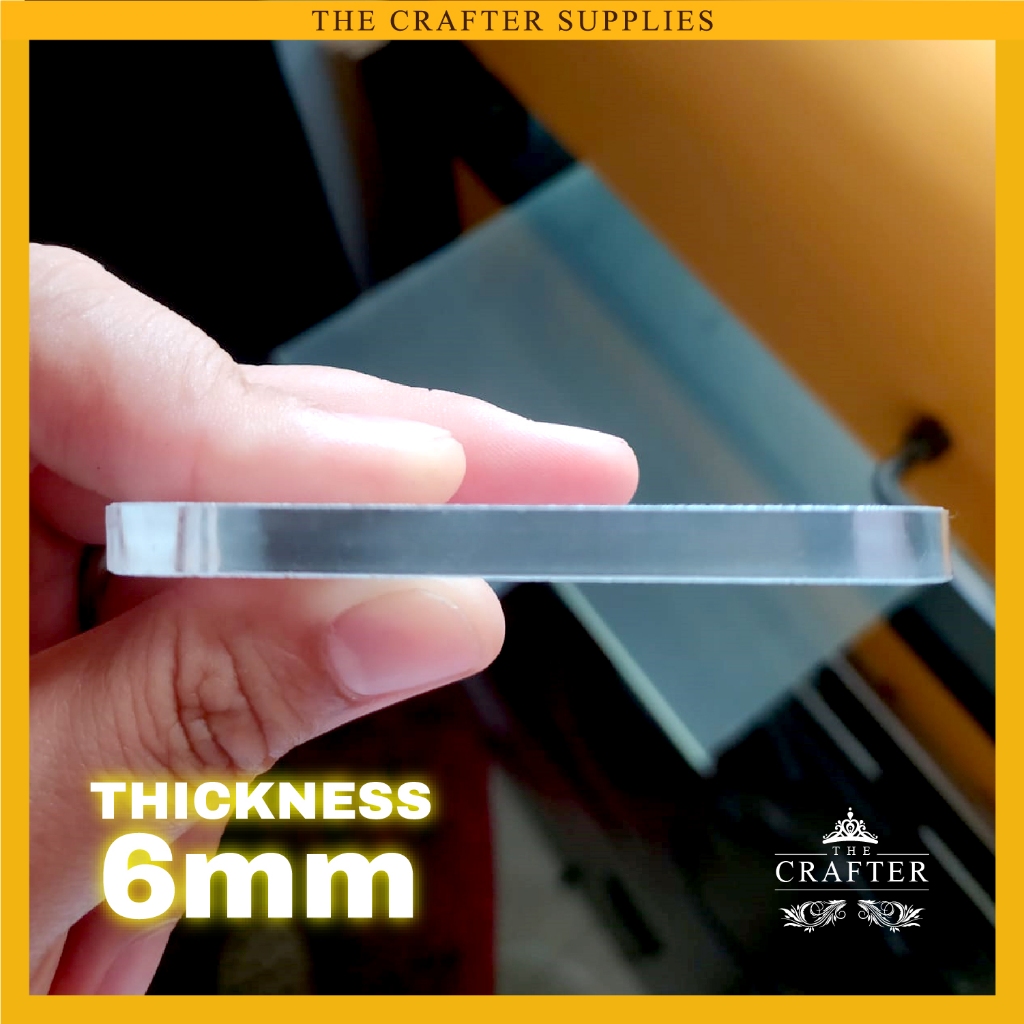 6mm Clear Transparent Acrylic Sheet PArt 4 size Pre Cut Size Plastic ...