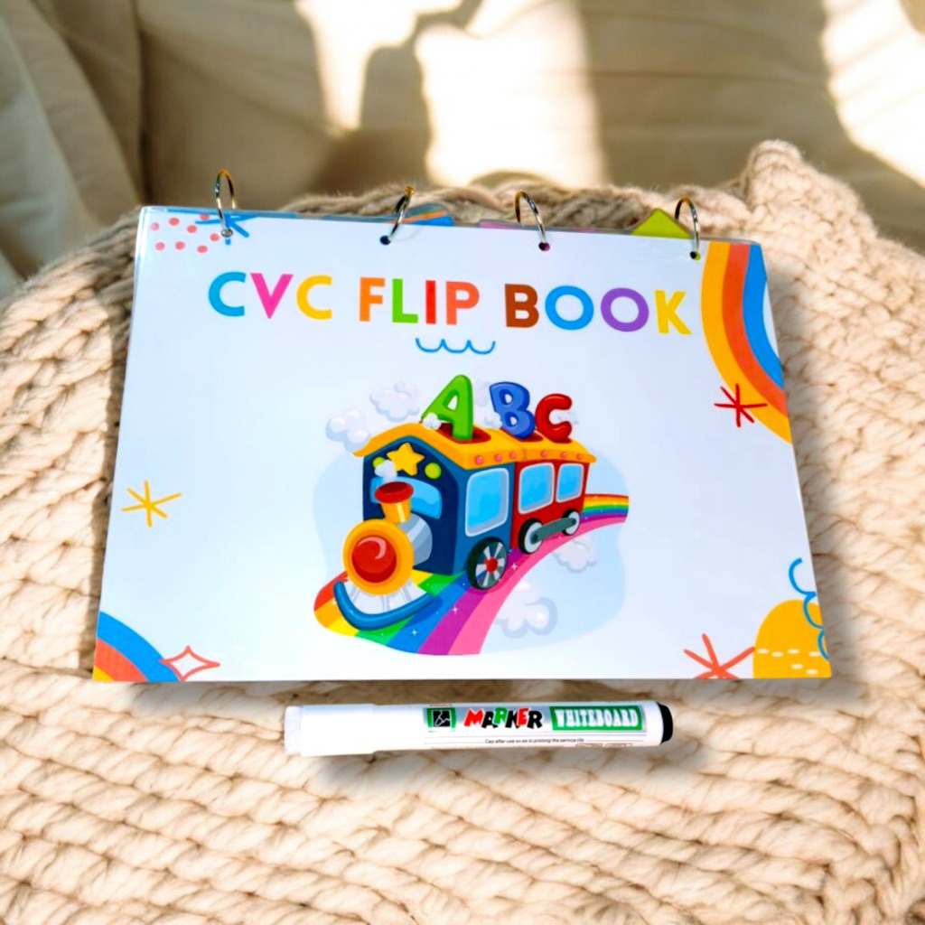 CVC word builder flip book and 4 letter words laminated educational ...