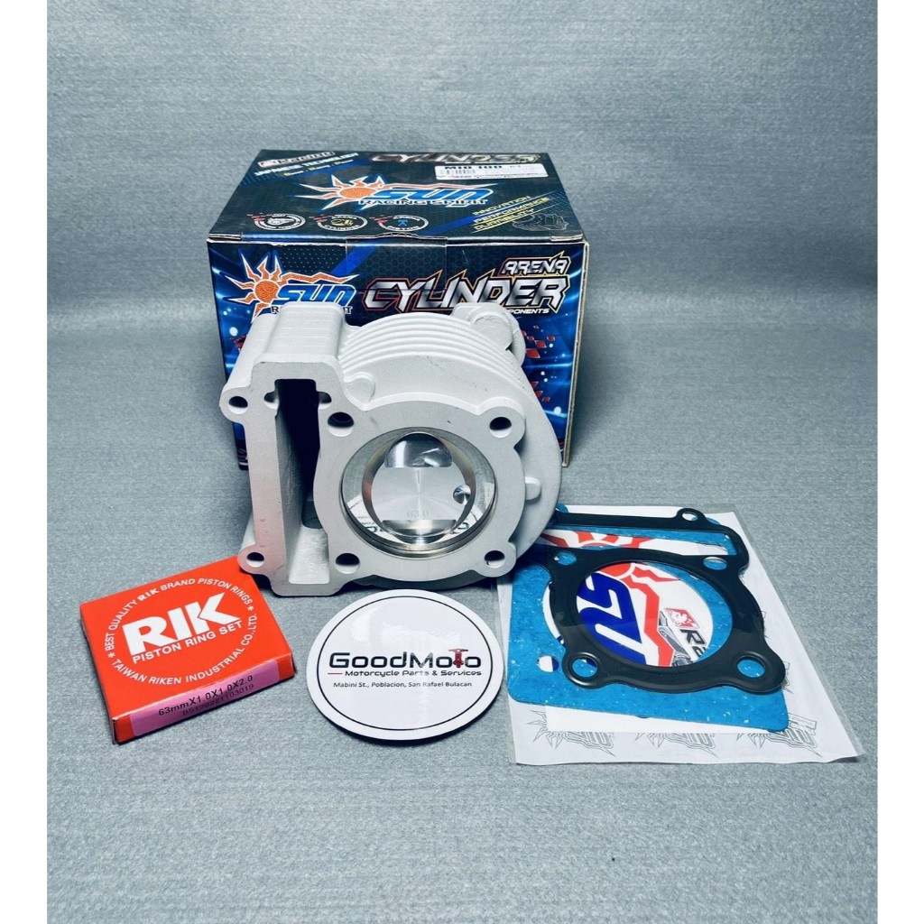 Sun Racing 63mm Ceramic Cylinder Block Set for Yamaha Mio (GOOD MOTO ...