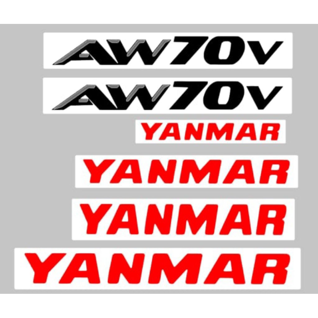 Yanmar harvester sticker cutout high quality waterproof | Shopee ...