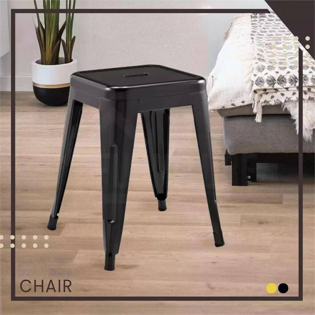 Metal Tin Stool Square Stool Fashion Creative High Feet Dining Table ...