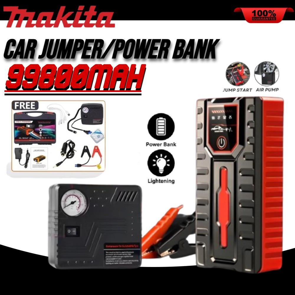 Car JumpStarter 99800mAh/12V Emergency Starting Booster Car Start ...