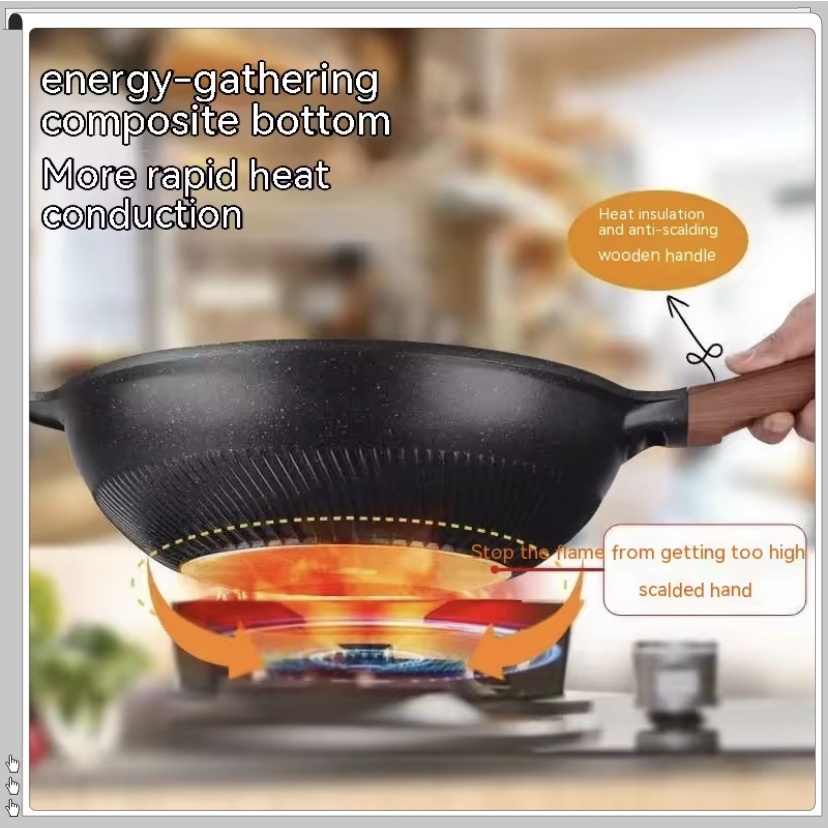 Medical Stone Non-stick Pan Anti-rust Soup Pot Pan Household Cooking ...