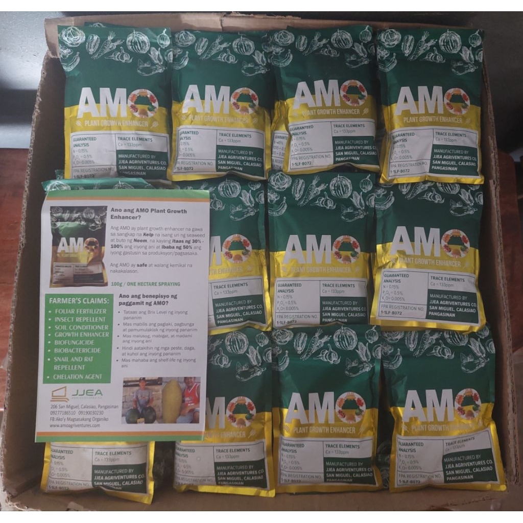 AMO - PLANT GROWTH ENHANCER - 20 PACKS × 100 GRAMS | Shopee Philippines