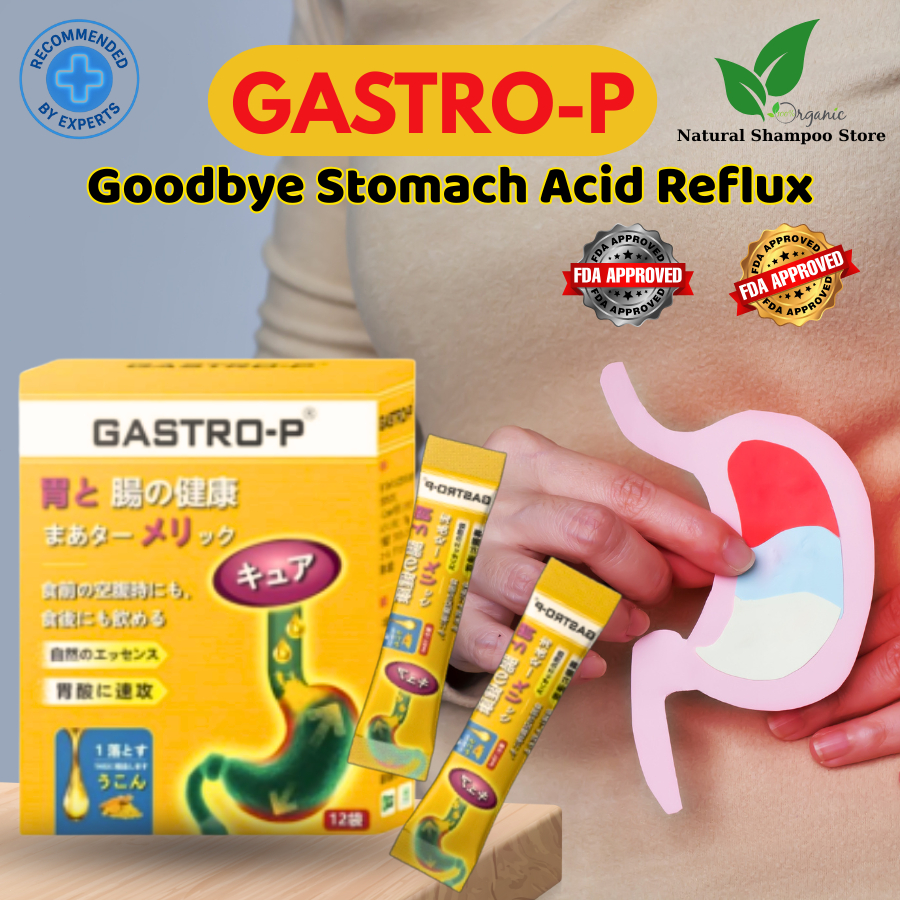 GASTRO-P 30ml Natural Sachets for Acid Reflux, Ulcer, Bloating – Fast ...